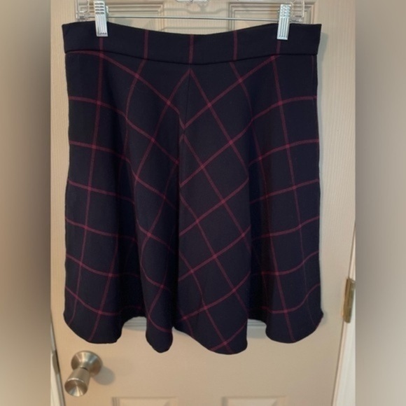 Maison Jules | Skirts | Maison Jules Window Pane Check Aline Skirt With ...